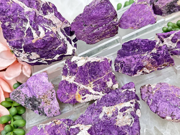 Raw Purpurite Stones From Brazil - Choose Exact! – Contempo Crystals