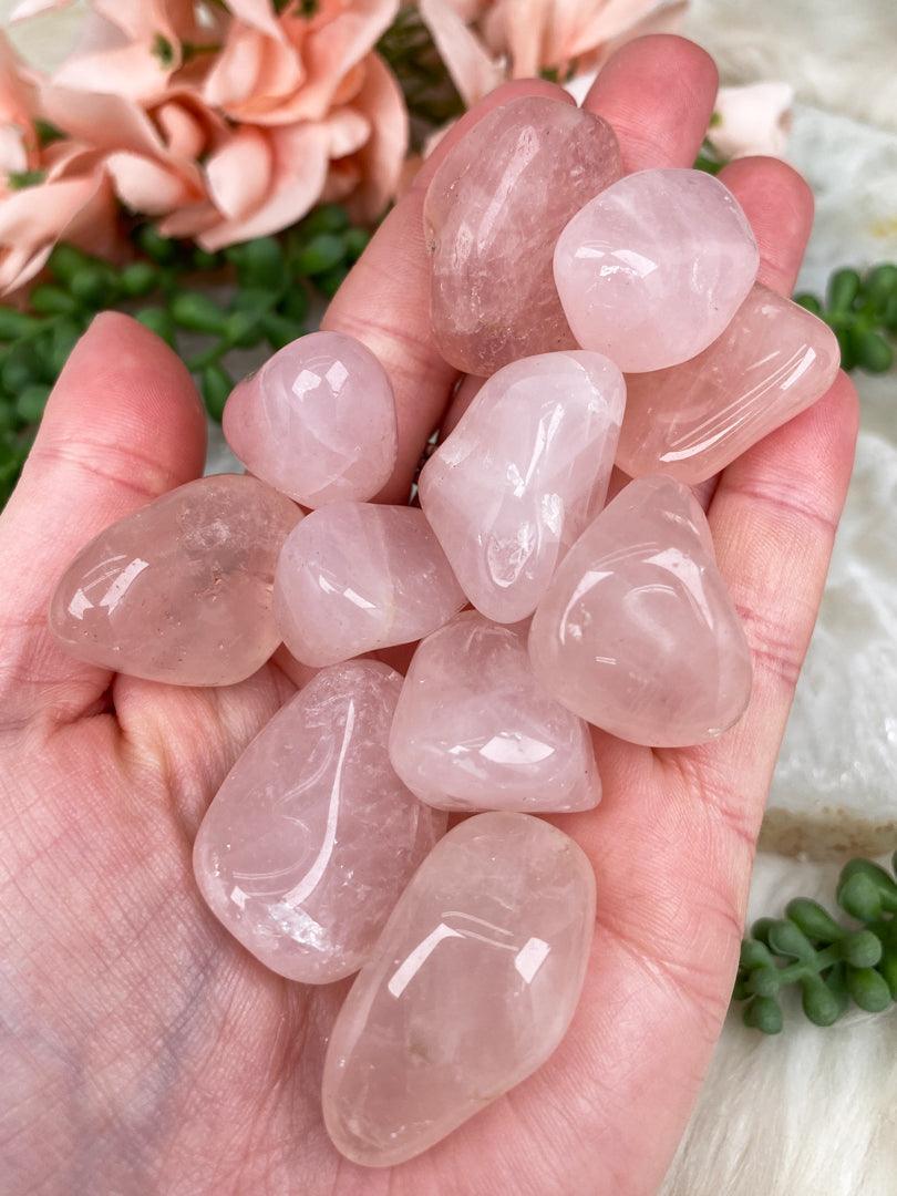 Tumbled Rose Quartz Crystals from Brazil – Contempo Crystals